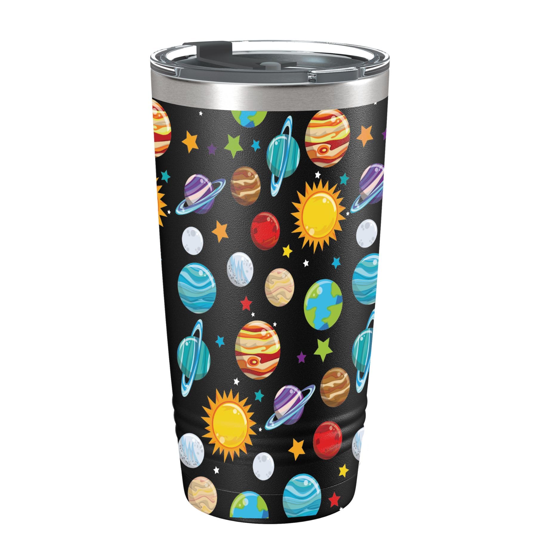 Onebttl Planet Gifts Space Astronomy Solar System Tumbler Travel Coffee Mug, Astronauts Gifts for Astronomy Space Lover, Men, Boys, Christmas, Birthday, Stainless Steel Insulated 20oz/590ml