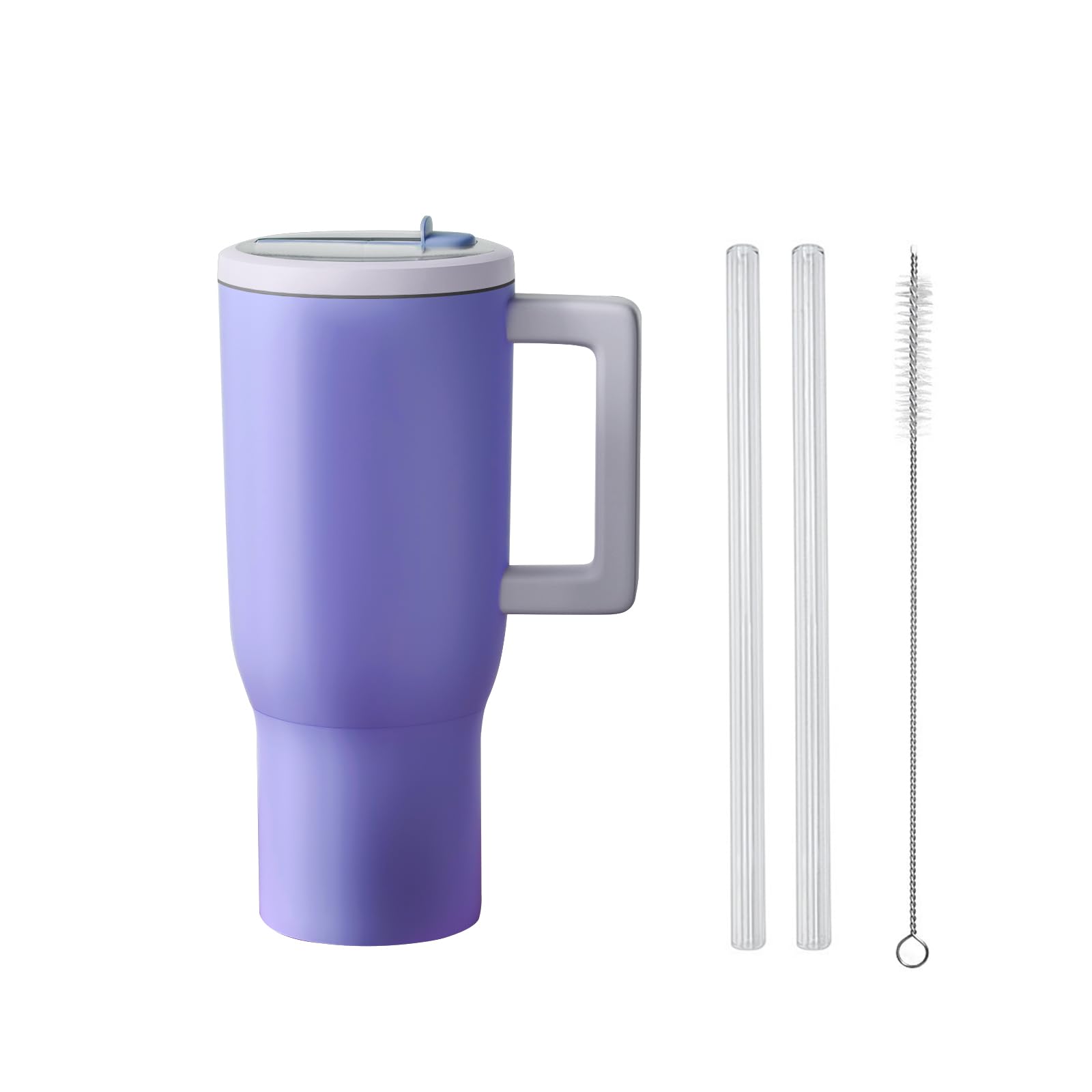 Barpertik 20 oz Tumbler with Handle Flip Straw,100% Leak Proof Water Bottle,Insulated Coffee Cup Reusable Stainless Steel,Travel Mug,BPA FREE,Gifts, Riptide, 20oz