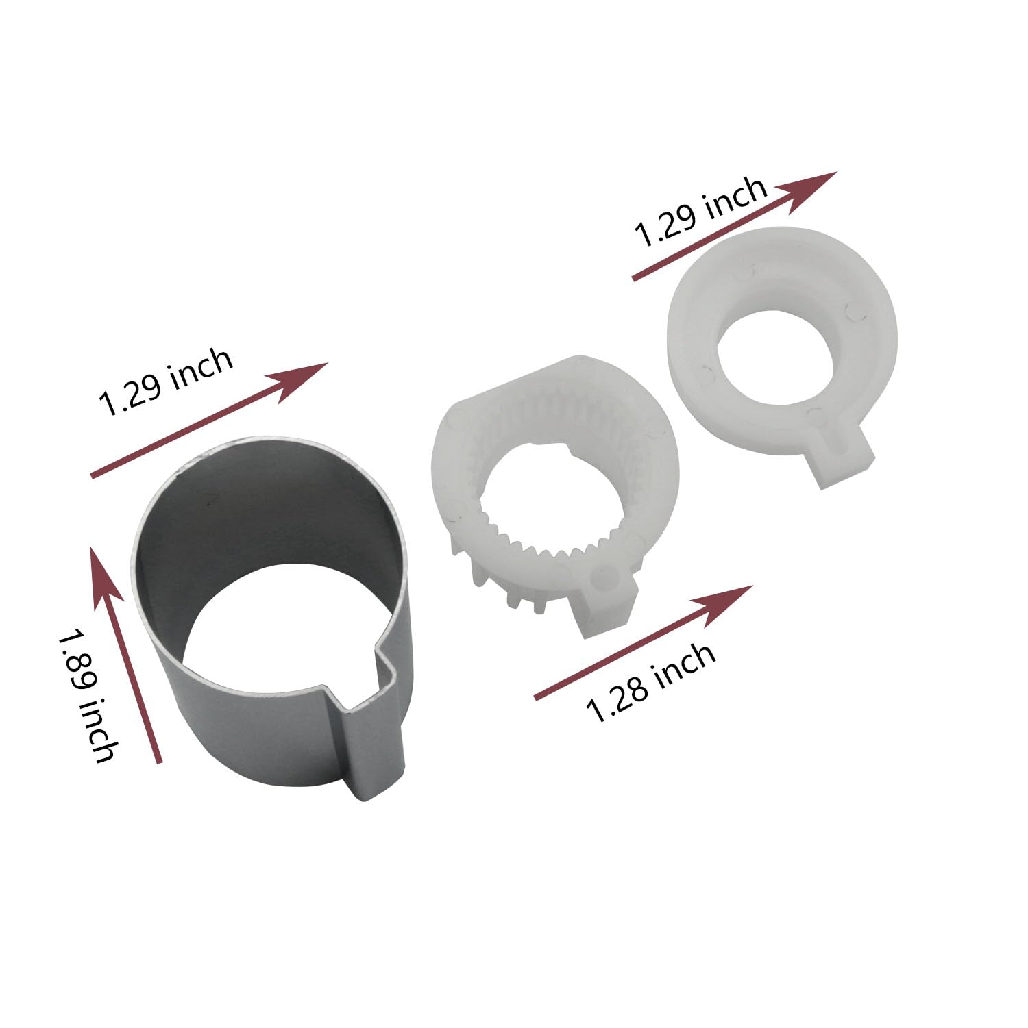 YHXiXi Stop Tube and Temperature Limit Stop Kit Replacement Faucet Valve Cartridge, Small, Chrome