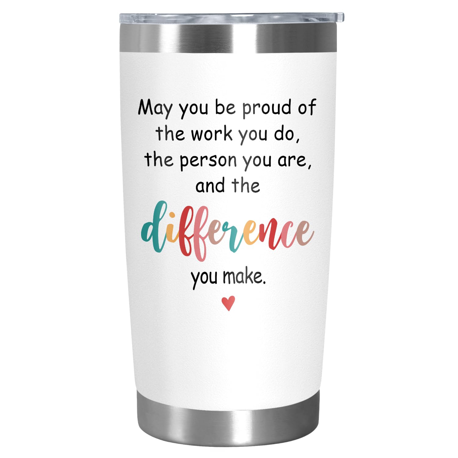 OASSIE Appreciation Gifts for Coworkers - 20 oz Stainless Steel Insulated Coffee Tumbler With Lid - Mothers Day Birthday Inspirational Thank You Gifts for Women Boss Lady Friends Employee Teachers