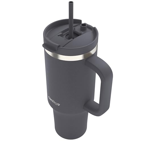 Contigo Streeterville 40oz Tumbler, Stainless Steel Vacuum Insulated, Leak-Proof, Cold for 29 Hours, Darkstone