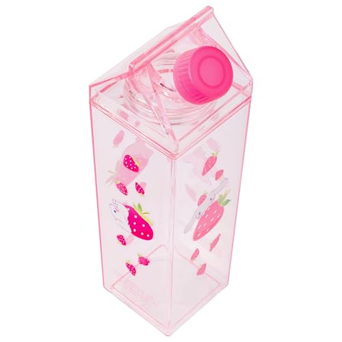 Silver Buffalo Sanrio Hello Kitty and Friends Plastic Milk Carton Bottle Featuring Cinnamoroll, 16.2 Ounces