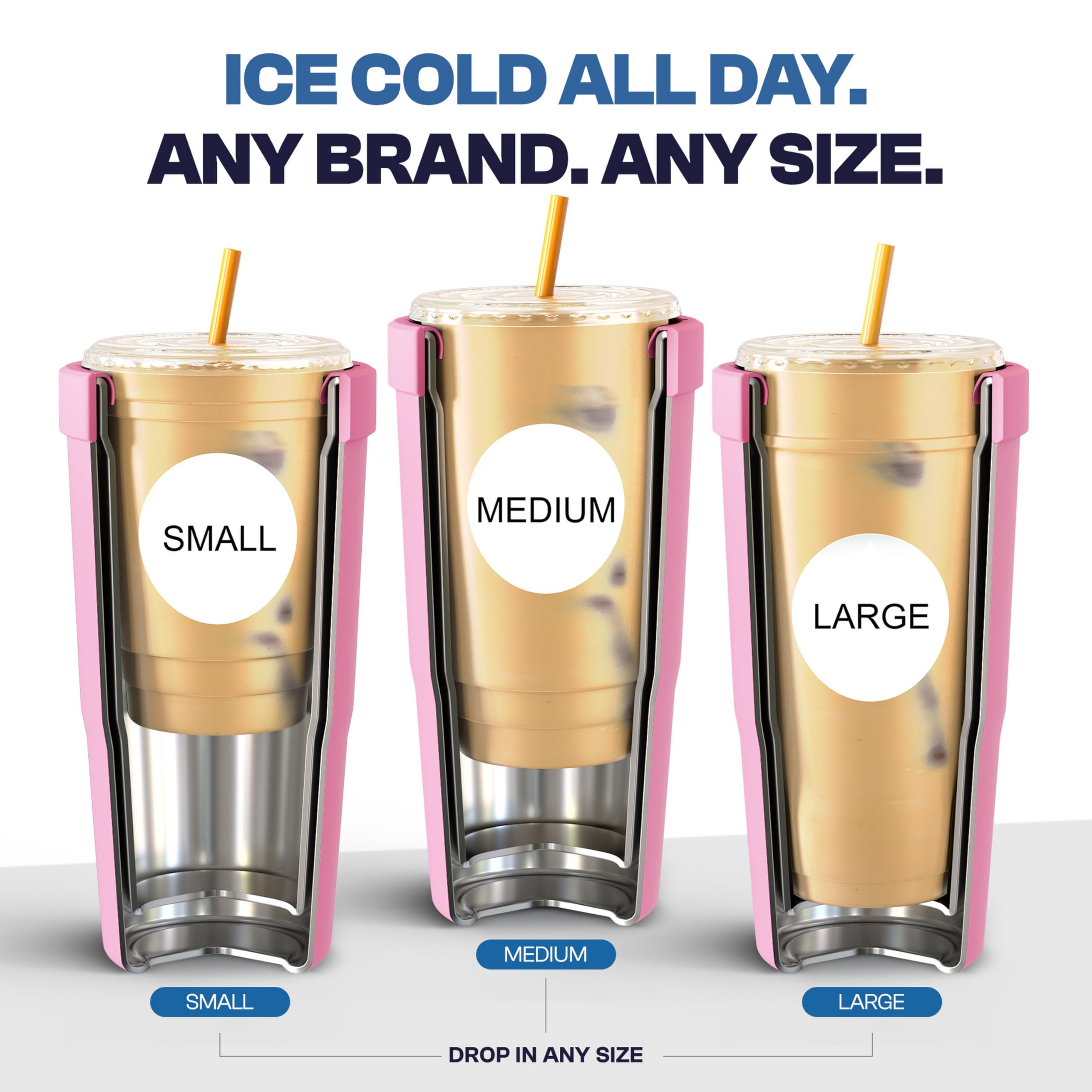 Frost Buddy Togo Buddy - 30 oz Stainless Steel Vacuum Insulated Tumbler - Thermal Mug for Hot and Cold Drinks - Dunkin Cup (Cream)