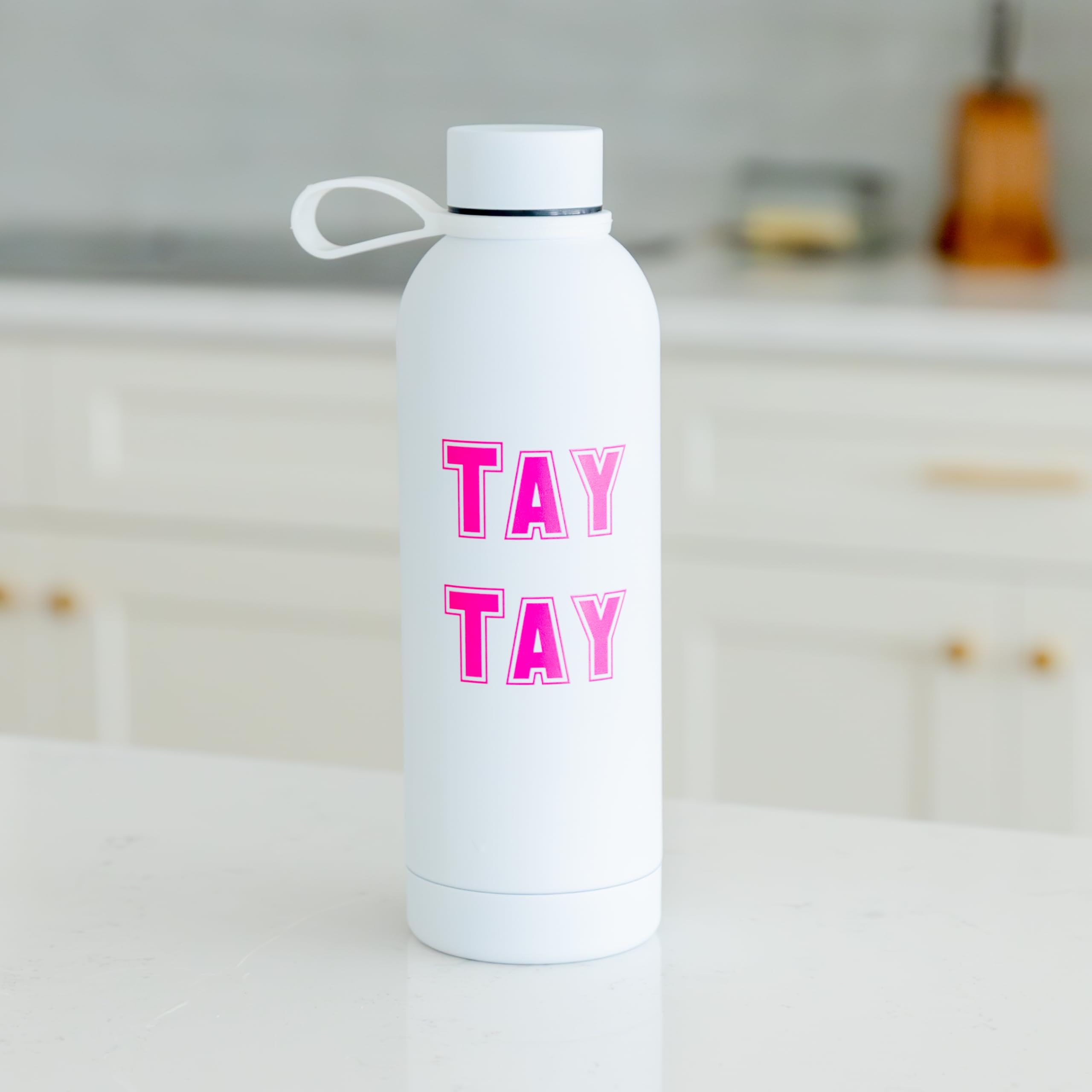 Tay Tay 500ml insulanted stainless steel water bottle (Snow Drift White)