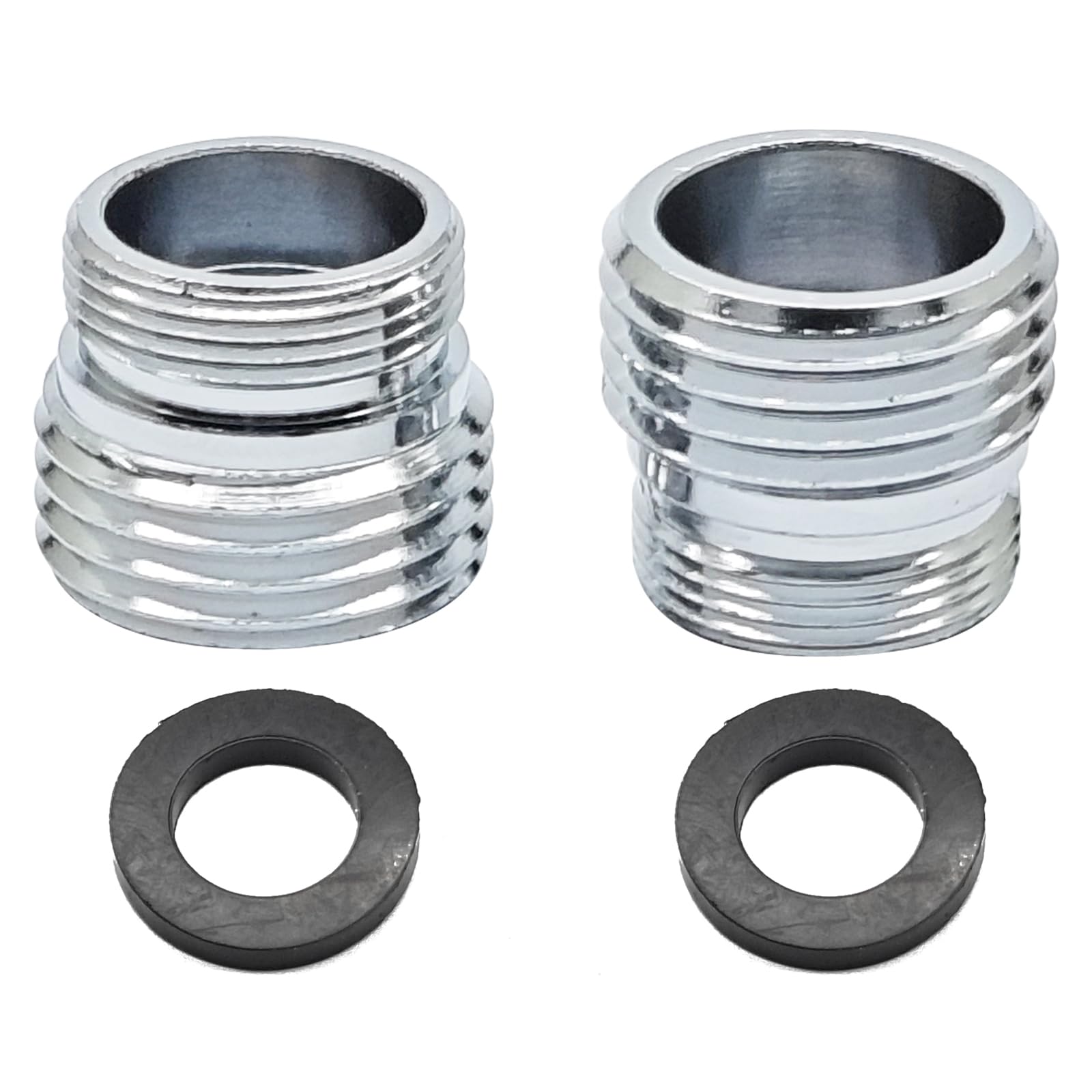 2 Pcs Faucet Adapter Kitchen Sink Faucet Adapter Fitting for Connecting Garden Hose, Water Filter, Standard Hose, 18 mm Male to G1/2'' (20 mm) Male Adapter