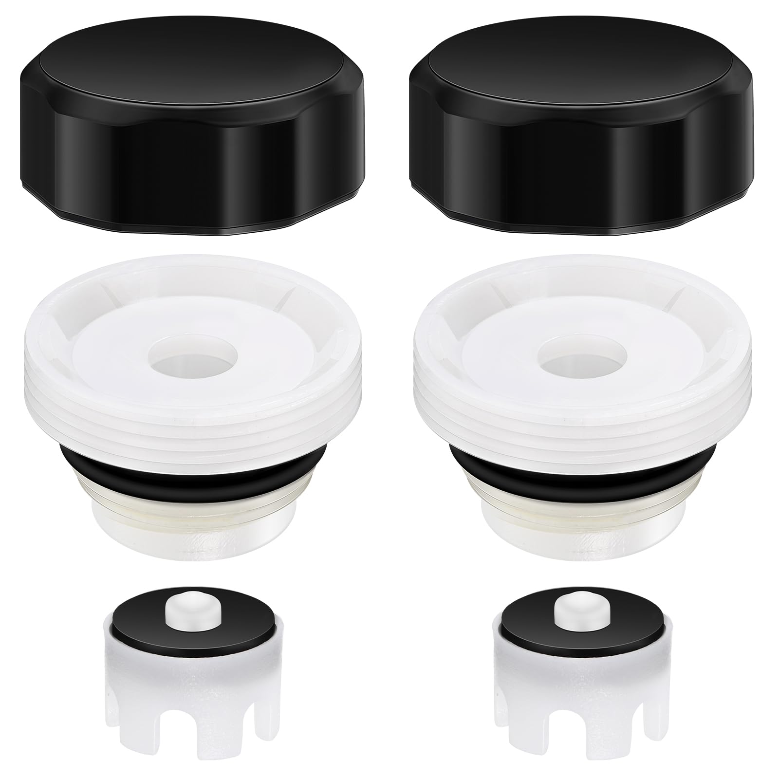 Cinnvoice 2 Set Vacuum Breaker Kit Replacement Valves Compatible with Vacvbkx1b Black Replacement Fit Traditional Anti Siphon Frost free Sillcock Valves Vacuum Breaker Outside Faucet Repair Kit