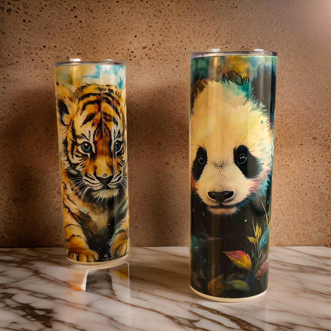Hogg 20 oz Sublimation Tumblers (9 Units), Sublimation Blanks, Bulk Tumblers with Lids and Straws, 20oz Skinny, Blank Cups