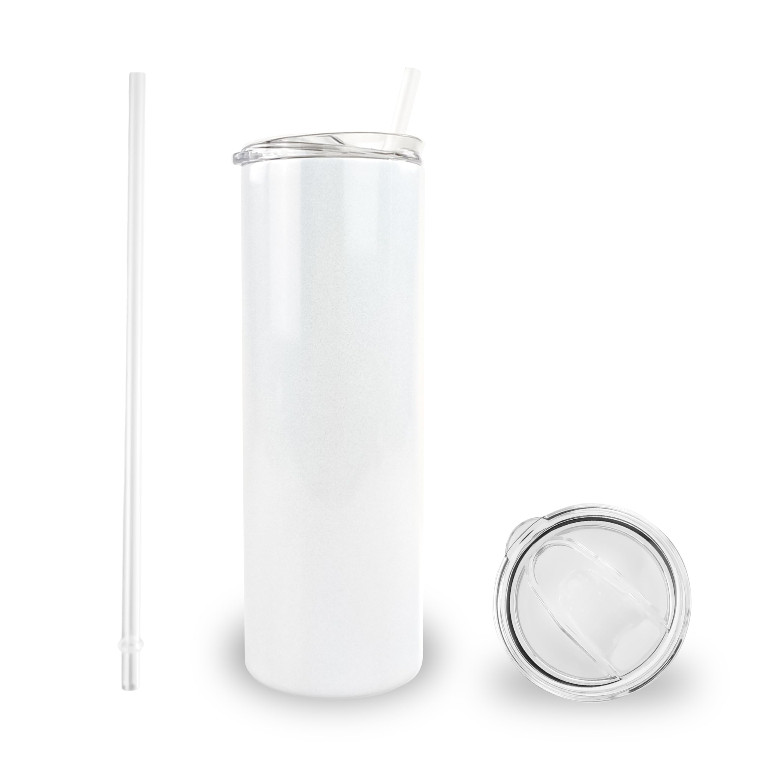 Hogg 20 oz Sublimation Tumblers Holographic (9 Units) - Shimmer Coating, Sublimation Blanks, Bulk Tumblers with Lids and Straws, 20oz Skinny, Blank Cups