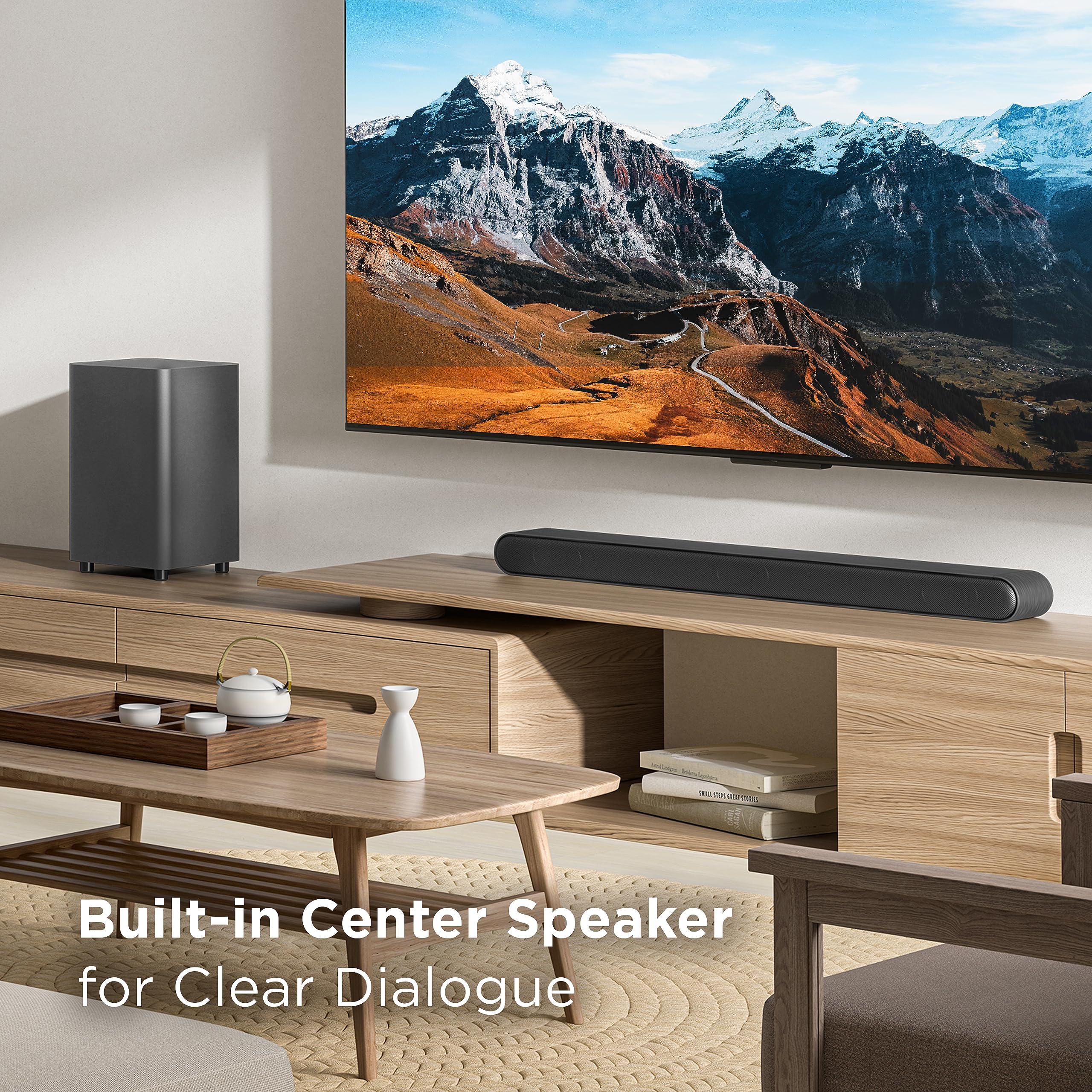 TCL S Class 3.1 Channel Sound Bar with DTS Virtual: X, Built-in Center Channel Speaker and Wireless Subwoofer - S4310