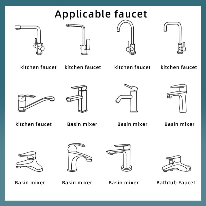 SELLO 1080° Rotating Faucet Extender for Bathroom Sink, Sink Water Faucet Aerator with Brass Extension, Kitchen Faucet Extender with 2 Mode Splash,Adjustable Swivel Arm