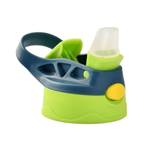 GOODOLD Kids Water Bottle Cup Lid - Essential Water Bottle Accessories, Green 3.74x2.75 Inch