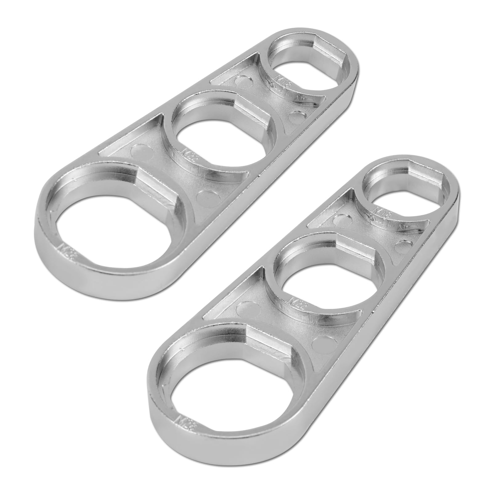 2pcs Faucet Bubbler Wrenches, Multi-Use Faucet Aerator Key 6 Sizes 16/18/20/22/24/28mm Sink Aerator Wrenches Detach Tool for Kitchen Bathroom Faucet Parts Repair Spanner