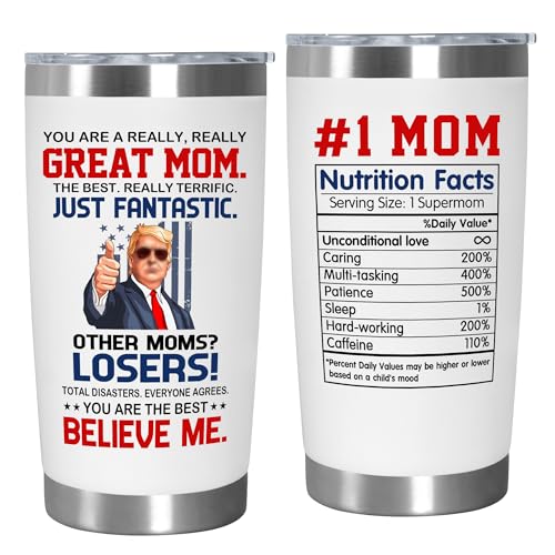 Palorix Mothers Day Gifts for Mom from Daughter Son - 20 Oz Stainless Steel Insulated Coffee Tumbler With Lid - Mother's Day Birthday Gifts For Women, Presents For Mom Stepmom