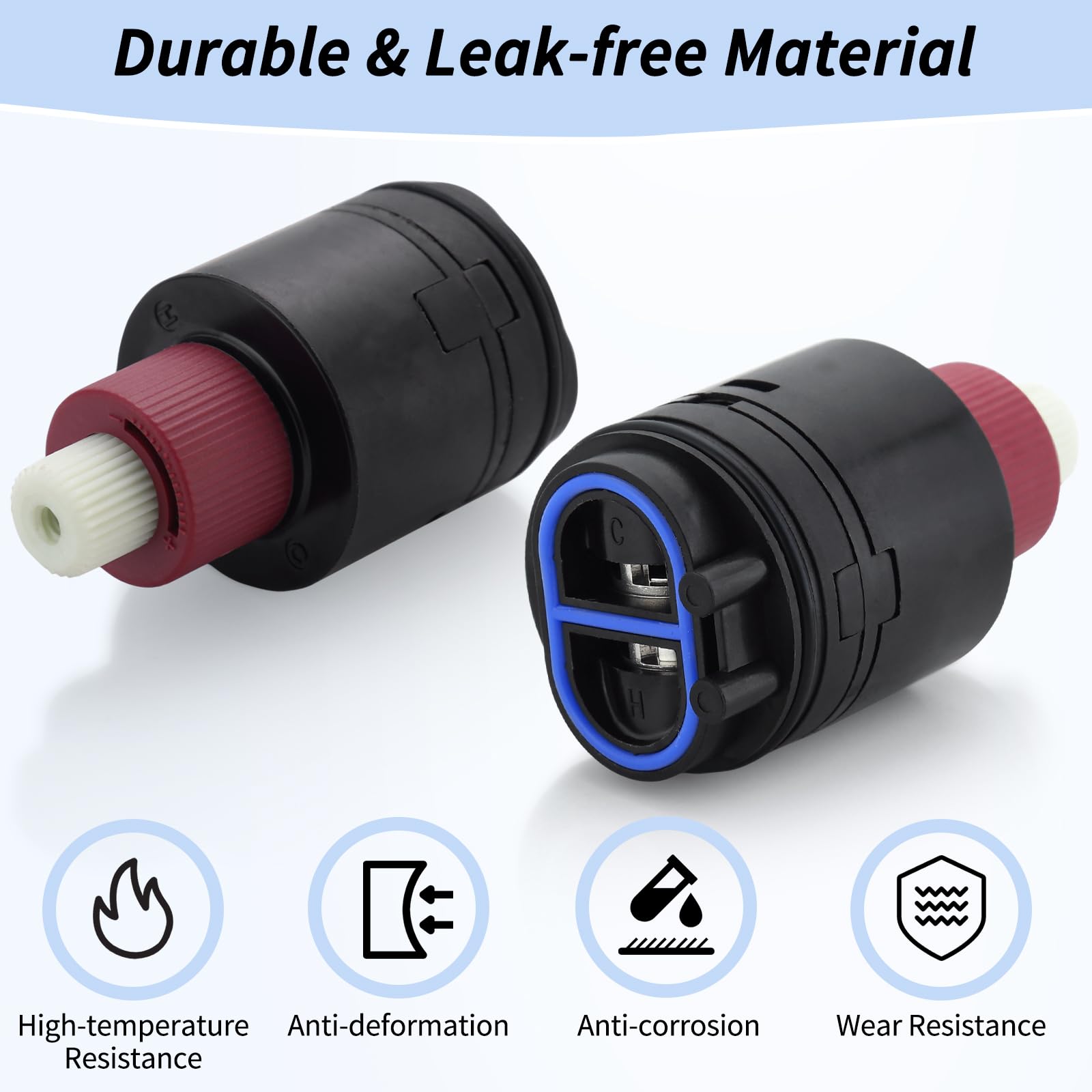 PuritySage Shower Faucet Cartridge Replacement for Single Handle Shower Faucet,Compatible with Glacier Bay 10321,Hot/Cold Water Filter for Shower Faucet