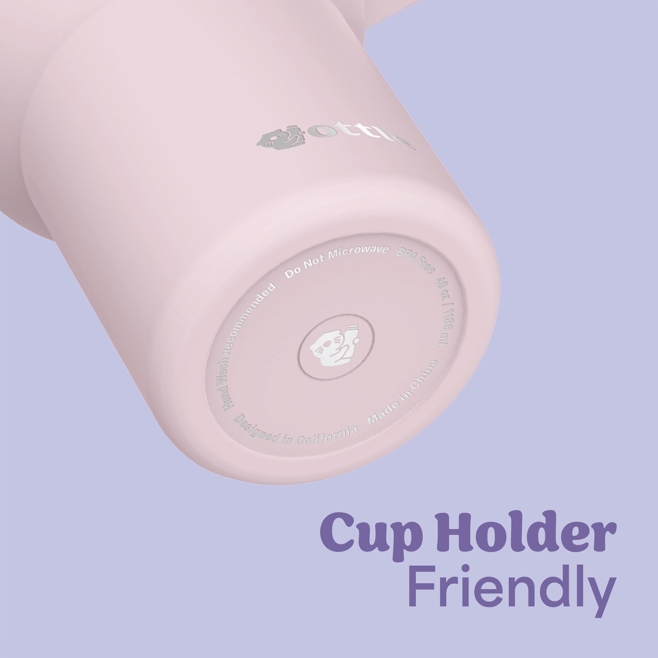 Ottle Deep Sea Diver 40 oz Insulated Tumbler with Handle and Straw Lid - Leak Proof, Cupholder Friendly Travel Mug - Stainless Steel Double Wall Water Bottle for Hot and Cold Drinks - I'm Good
