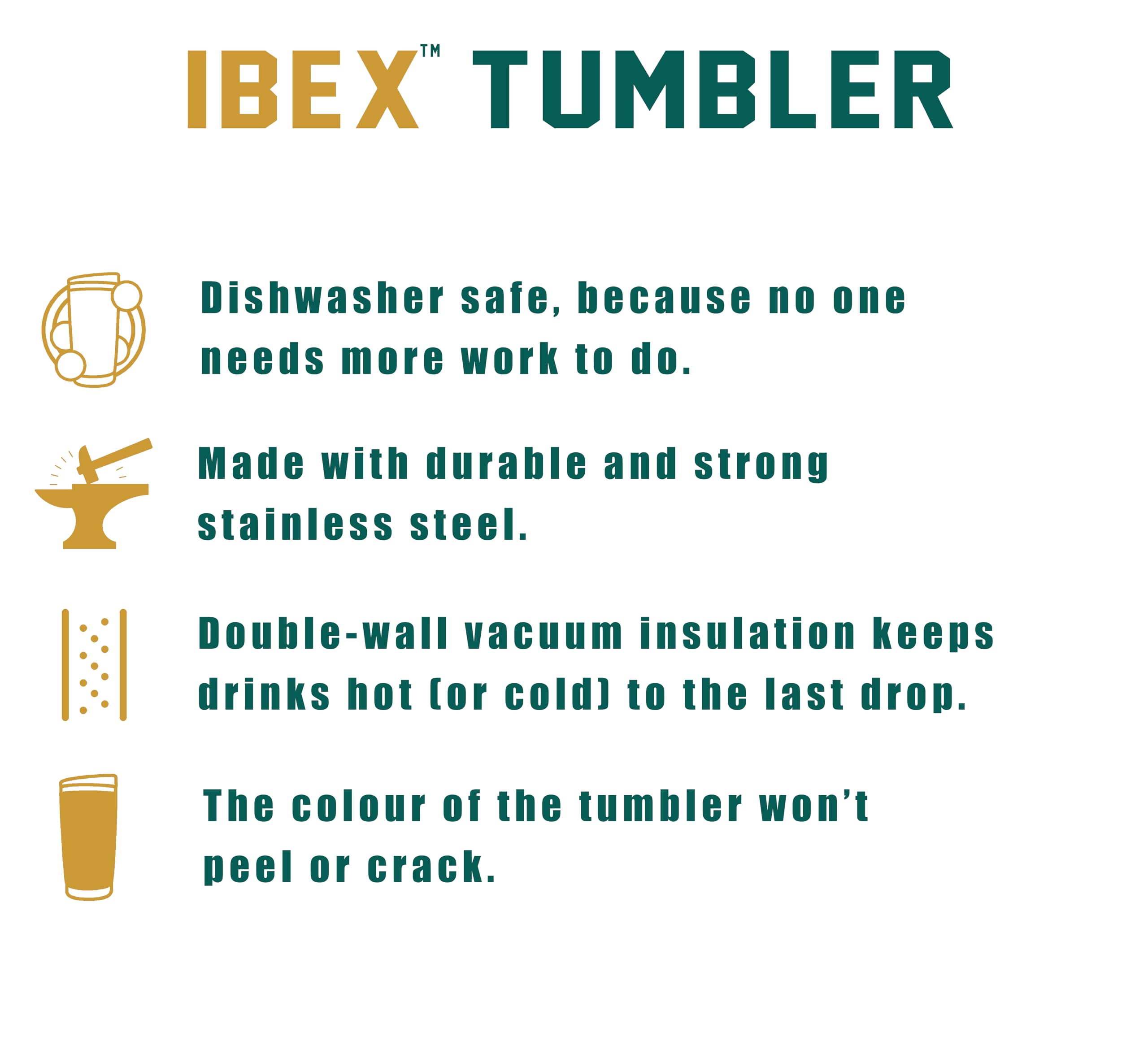 iBEX Tumbler 20 oz Stainless Steel Vacuum Insulated Tumbler With Magnetic Slider Lid (Navy)