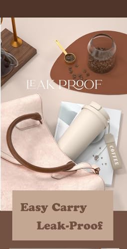 Stay Cool and Stylish with our Stainless Steel Iced Coffee Cup - 17.9oz, Red -Ceramic Inner Lining Includes Lid and Straw!