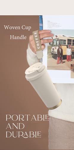 Stay Cool and Stylish with our Stainless Steel Iced Coffee Cup - 17.9oz, Black -Ceramic Inner Lining Includes Lid and Straw!