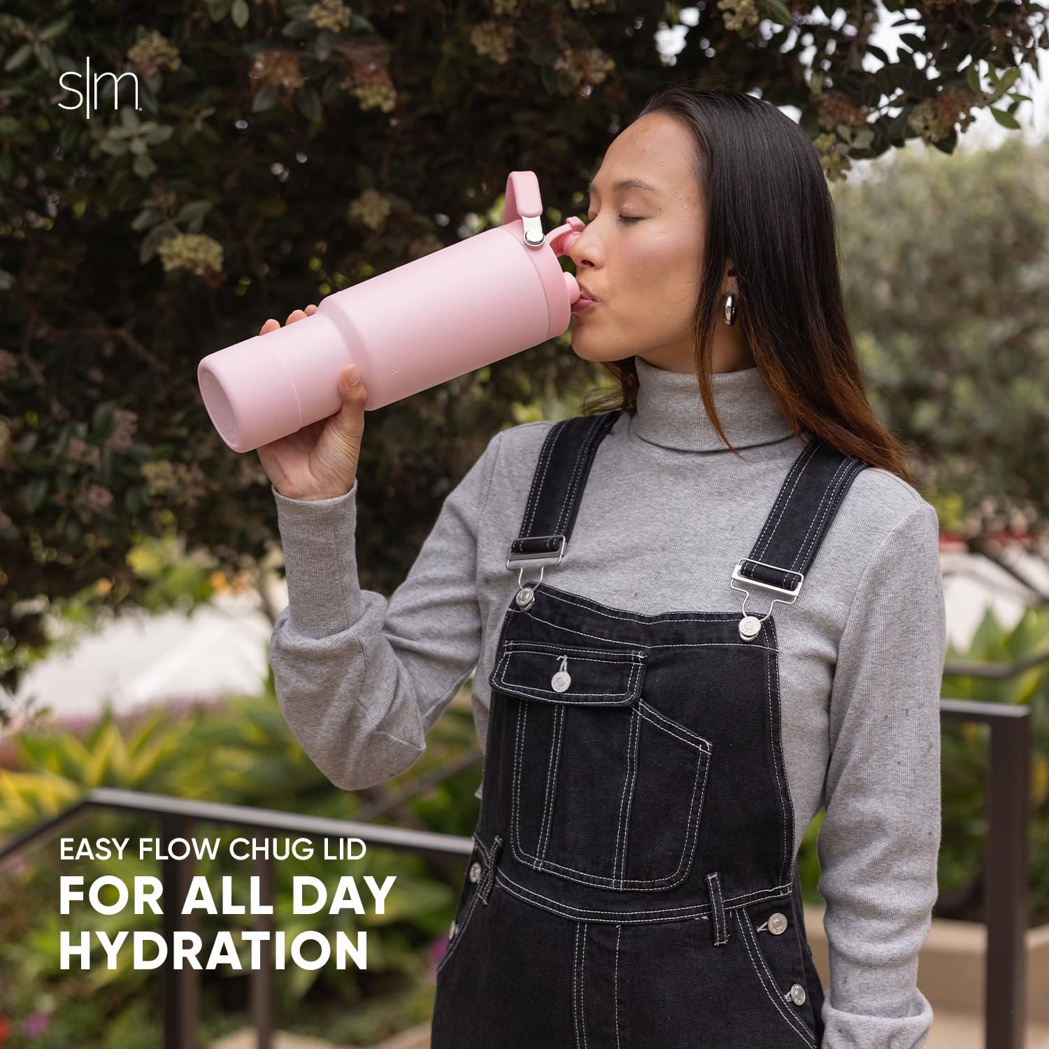 Simple Modern Trek Pivot | 40oz Flip Straw Tumbler with Handle | Water Bottle & Boot | Interchangeable Straw & Chug Lids | Insulated Stainless Steel Jug | Gym Sports Outdoors | Bellini