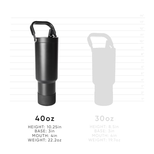 Simple Modern Trek Pivot | 40oz Flip Straw Tumbler with Handle | Water Bottle & Boot | Interchangeable Straw & Chug Lids | Insulated Stainless Steel Jug | Gym Sports Outdoors | Canary