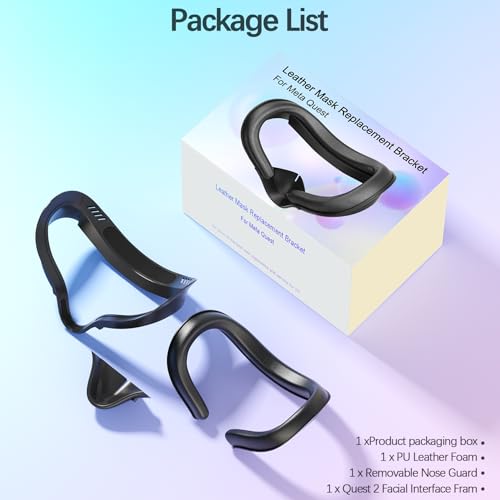 Face Cushion Pad for Meta Quest 2 VR Facial Interface Replacement PU Leather Foam for Oculus Quest 2 Vr Cover