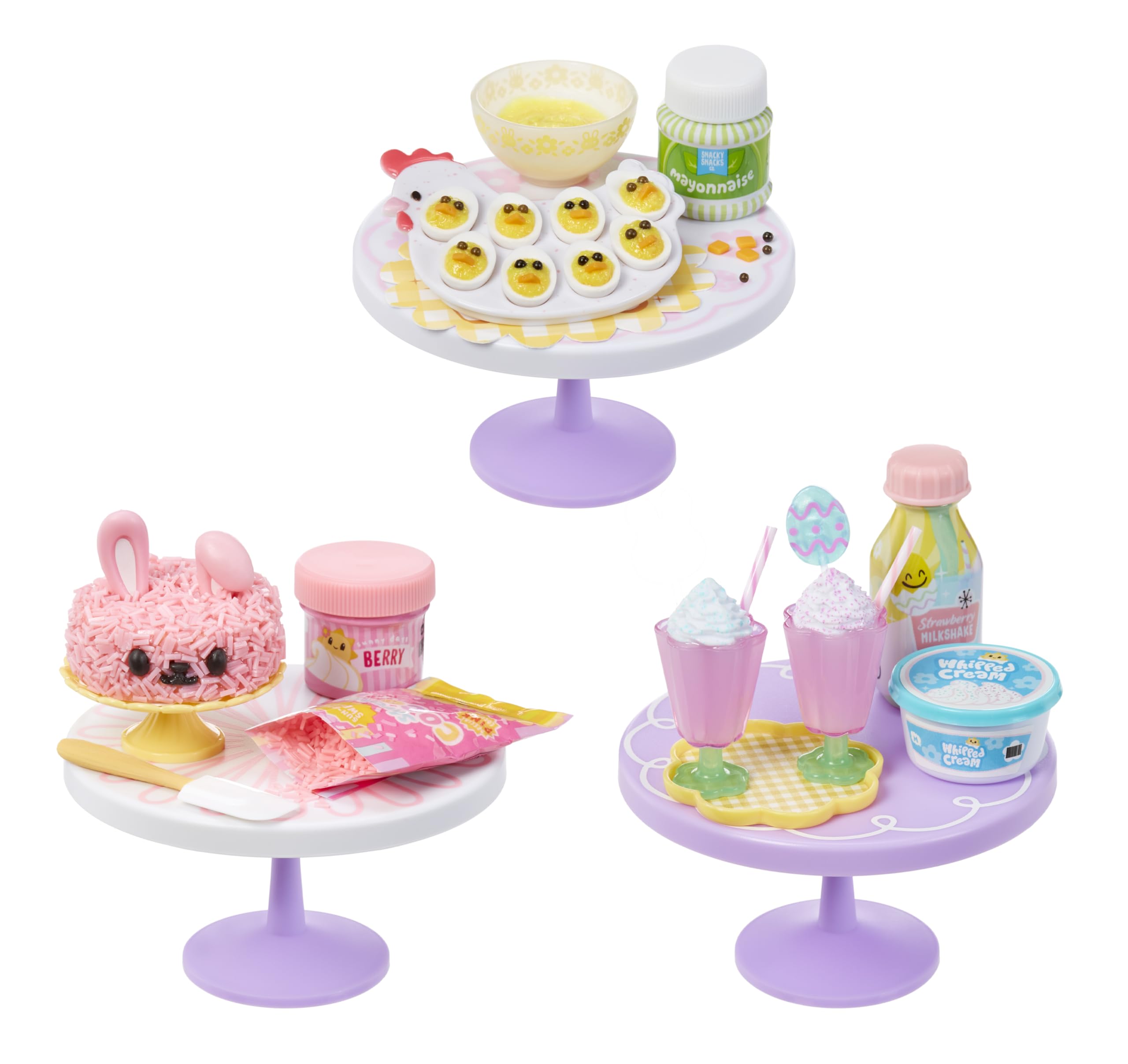MGA's Miniverse Make It Mini Make It Mini Spring (3 Pack) - Spring, Seasonal, Easter, Blind Pack, DIY, Crafts, Activity, Resin Play, Replica Food, NOT Edible, Collectors, 8+
