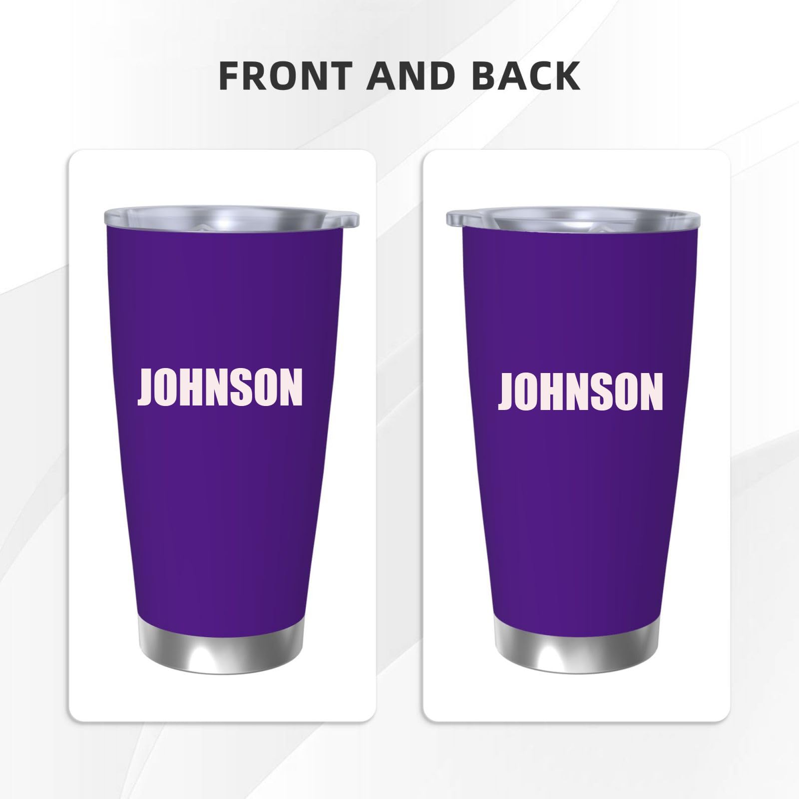 Personalized 20OZ Vacuum Car Cup, Custom Stainless Steel Coffee Mug with Lid Straw and straw cleaning strip, Customizable Drinking Travel Tumbler Cup with Heat and Cold preservation