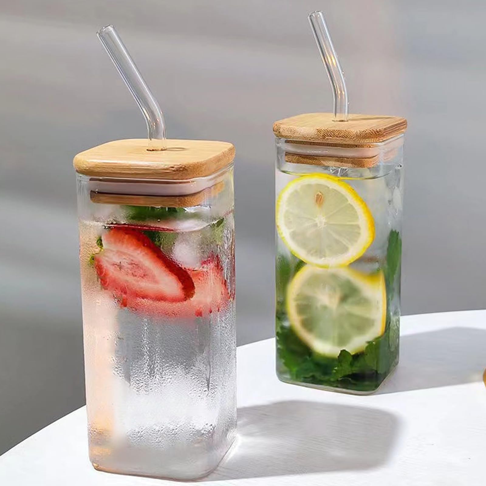 Glass Straw Water Beverage Drinking Glass Texture Glass Drinkware Suitable For Party Decorations