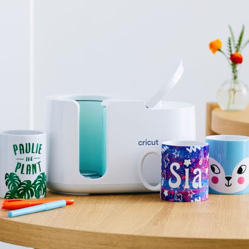 Cricut Mug Press + 12 Blank Mugs (12oz each)