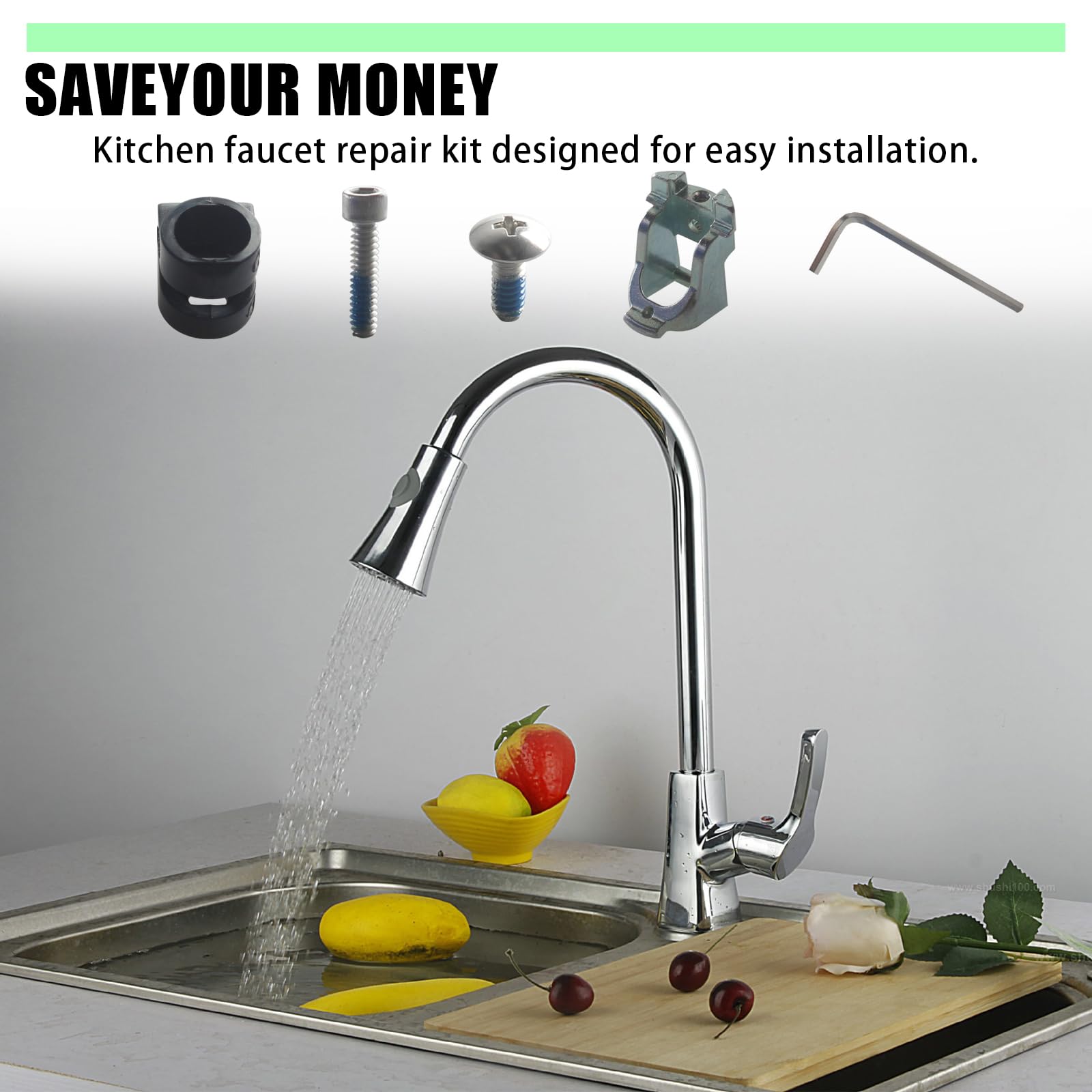 Replacement Handle Adapter Kit for Moen 100429, Single Handle Faucet Adapter Repair Kit for Moen 100429