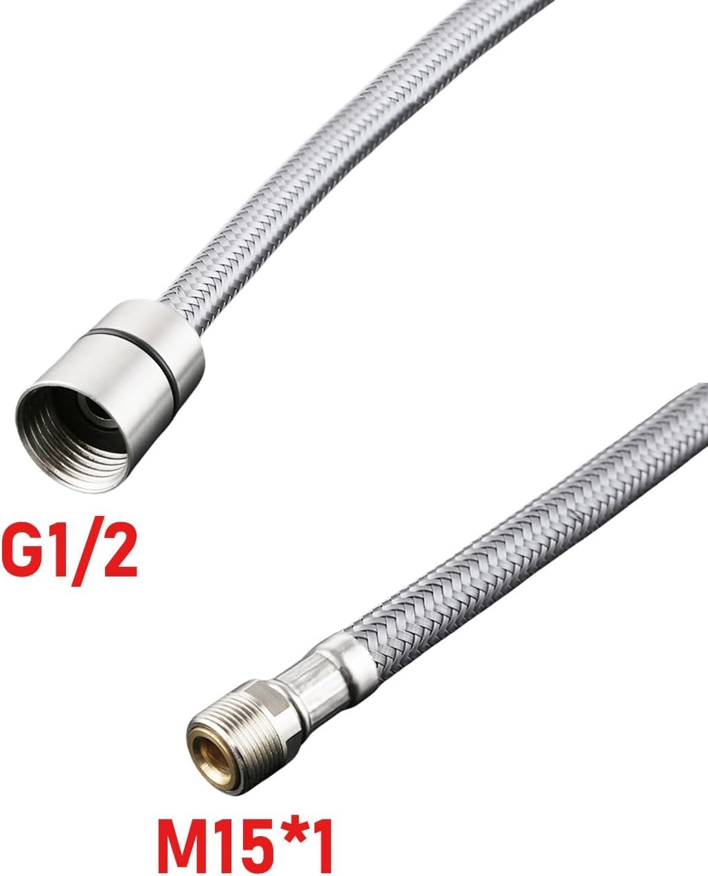 Spray Hose for Kitchen Faucets, Pull Down Replacement, Kitchen Sink Faucet Pull-Out Spray Replacement Hose, 59-inch Chrome Finish