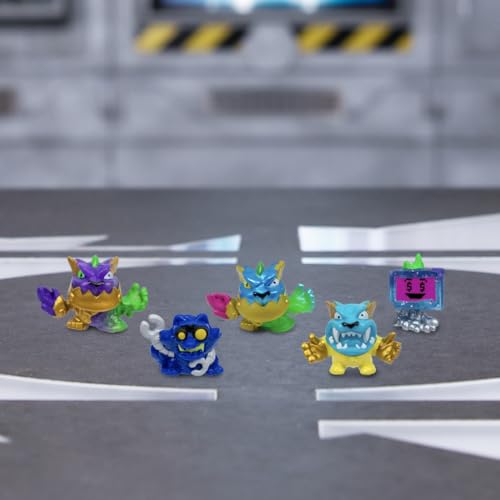 MrBeast Lab Swarms Series 2, Atomic Series Lab 5 Pack, Experiment by Adding Water, Shaking The Test Tube and Reveal 2 of The 5, 1 Inch / 2.5 cm MrBeast Themed Swarms Collectible Micro Beasts