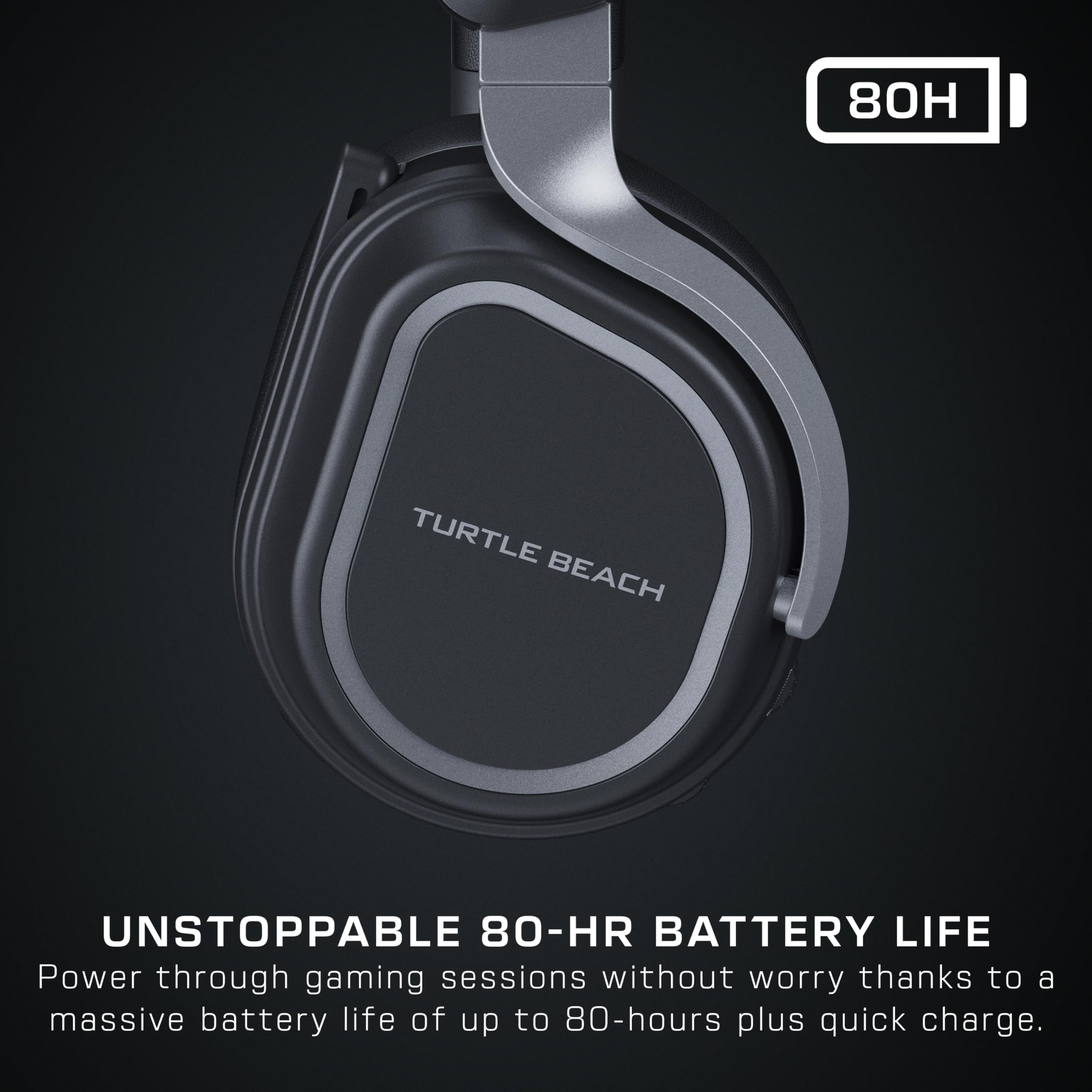 Turtle Beach Stealth 700 Gen 3 Wireless Multiplatform Amplified Gaming Headset for PS5, PS4, PC, Mobile – 60mm Drivers, AI Noise-Cancelling Mic, Bluetooth, 80-Hr Battery, Dual Transmitters – Black