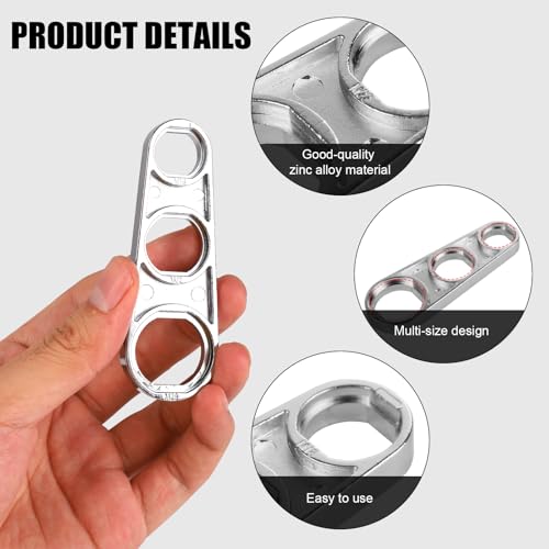2pcs Faucet Bubbler Wrenches, Multi-Use Faucet Aerator Key 6 Sizes 16/18/20/22/24/28mm Sink Aerator Removal Wrenches Tool for Kitchen Bathroom Faucet Parts Repair Spanner