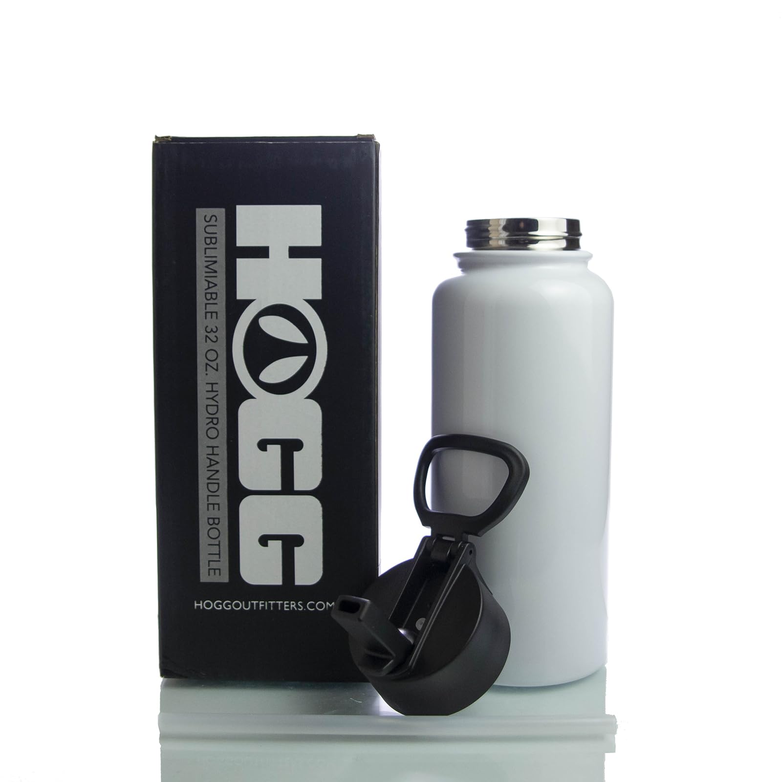 Hogg 32oz Sublimatable Hydro Handle Bottle Case (25 Pack) DIY, Customizable, Add Logo, Vinyl, Alcohol Ink, or Glitter & Epoxy To Any Cup. Bulk/Wholesale Sublimation Tumblers