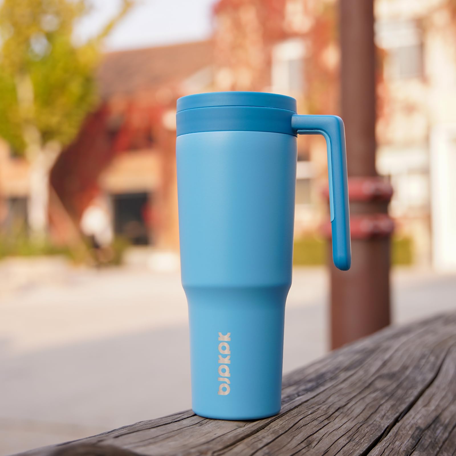 BJPKPK 40oz Tumbler With Handle And Fruit Infuser Insulated Tumblers With Lid And Straw Stainless Steel Travel Coffee Thermal Cup,Grey