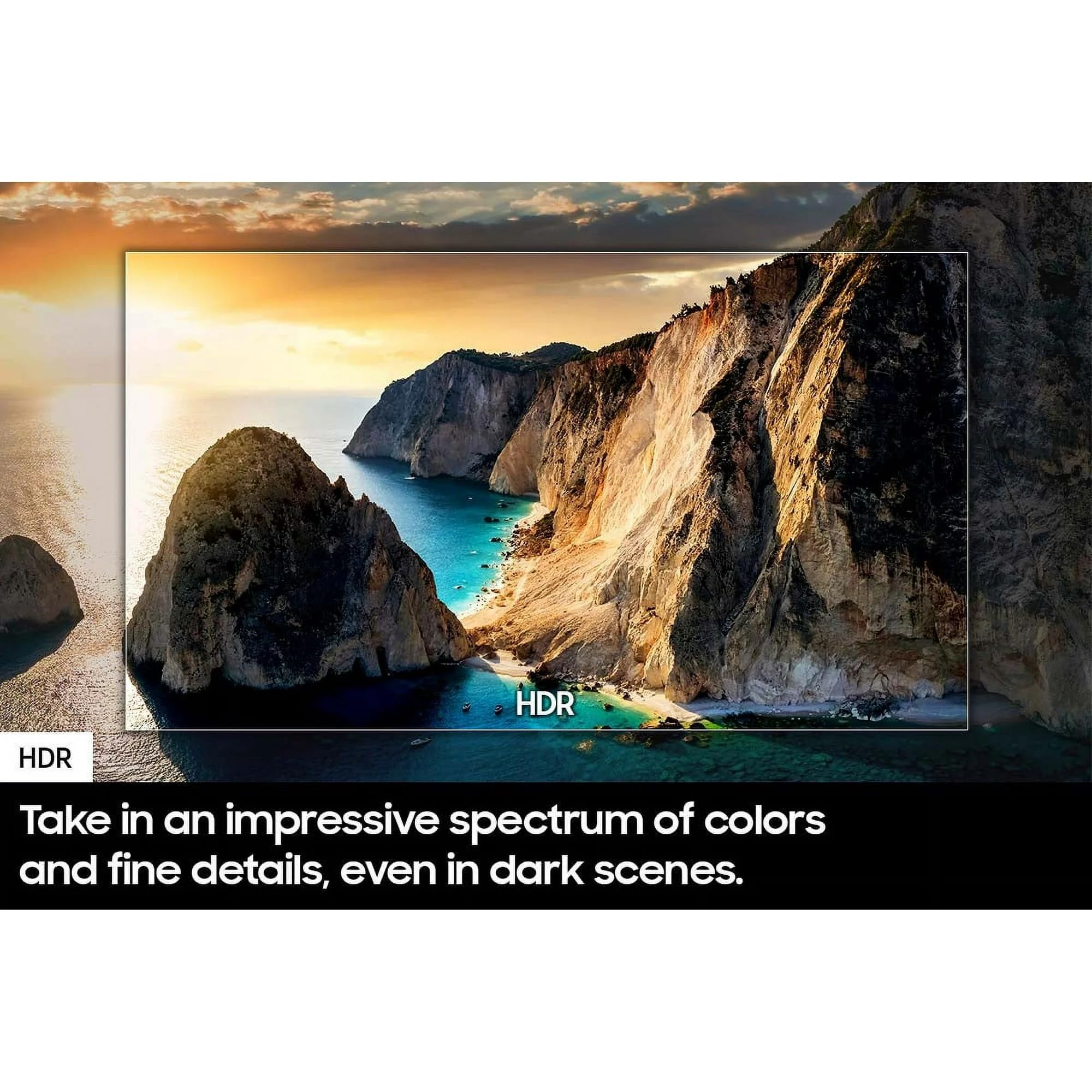 SAMSUNG 50-Inch Class DU7200B (2024) Crystal UHD 4K Smart Tizen TV PurColor | WiFi | Motion Xcelerator | Q-Symphony | Works with Bixby/Alexa/Google Assistant UN50DU7200BXZA (Renewed)