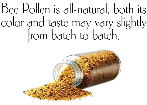 Bee Pollen Granules, 100% Raw, Superfood Packed with Proteins, Vitamins & Minerals. Source of Vitamin B, Amino Acids, & Antioxidants. Keto, Paleo Friendly, Gluten Free.