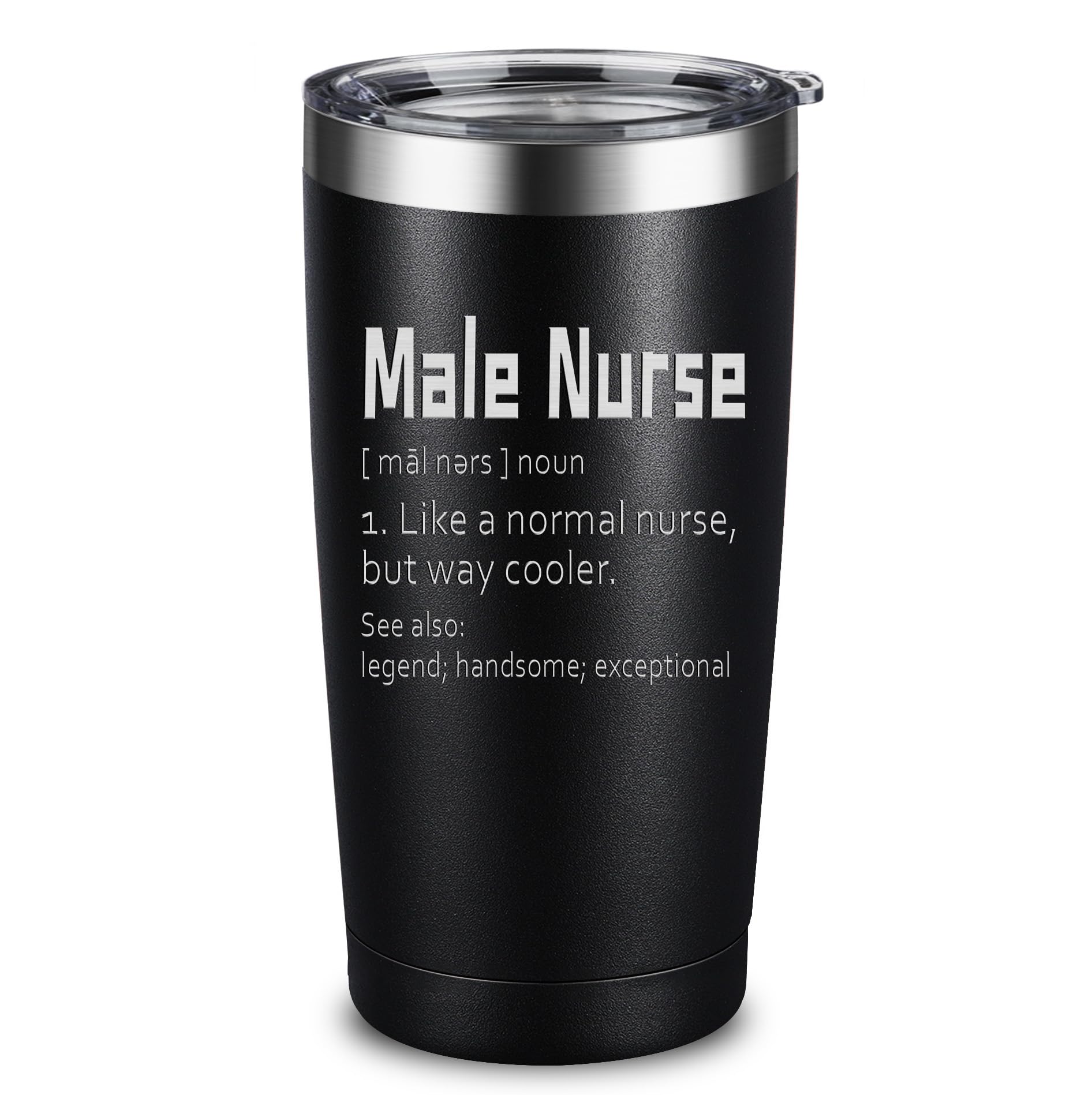 ARIABLE Nurse Gifts for Men Boyfriend Husband Dad, 20 Ounce Male Nurse Tumbler, Nurse Graduation Gifts, Gifts for Nurses Day Nurse Week Nurse Practitioner Gifts, Male Nurse Christmas Gifts