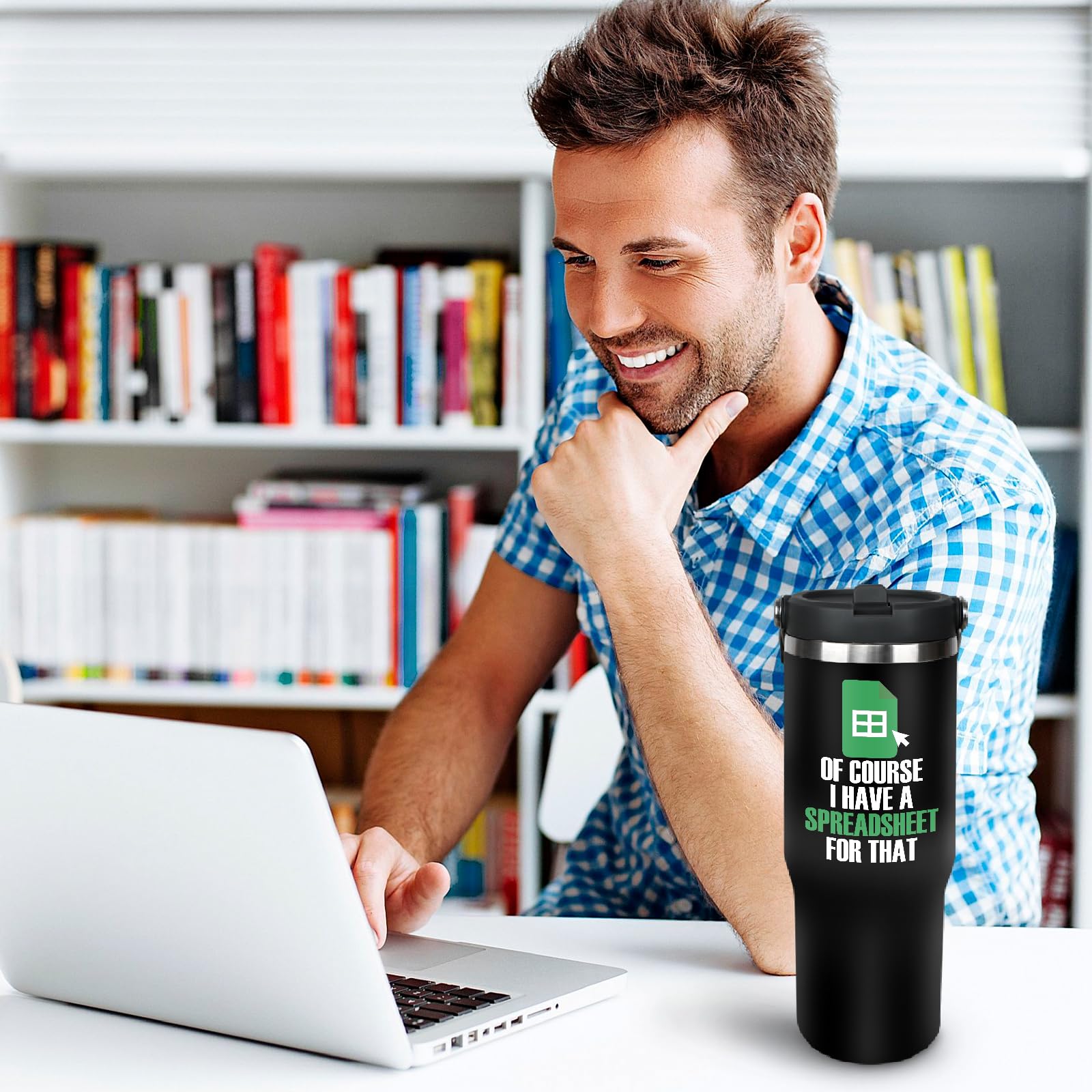 thmasamwr 30oz Excel Tumbler, Spreadsheet Coffee Mug, Relax I Have A Spreadsheet For That Mug for Accountant, CPA, Coworker, Funny Spreadsheet Excel Gifts for Men Women
