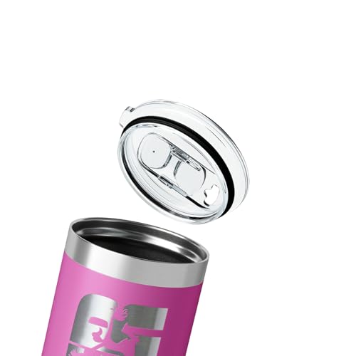 Cuptify Cheer Tumbler with Lid Laser Engraved on Blush 22 oz Skinny Cup for Cheerleader Vacuum Insulated Birthday Gift for Cheerleading, Cheer Squad, Women