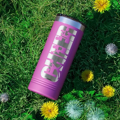 Cuptify Cheer Tumbler with Lid Laser Engraved on Blush 22 oz Skinny Cup for Cheerleader Vacuum Insulated Birthday Gift for Cheerleading, Cheer Squad, Women