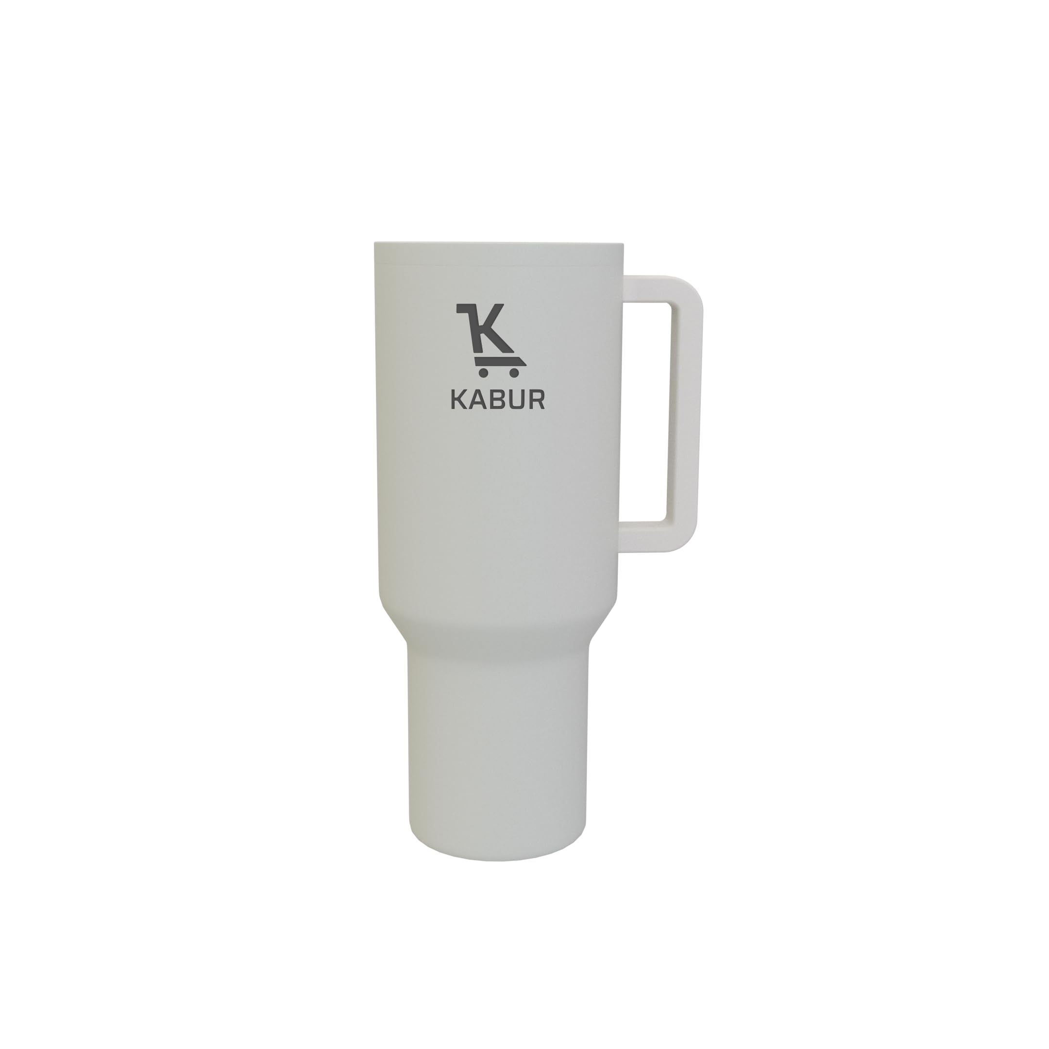 KABUR Hydro Tumbler 40oz - Premium Stainless Steel Travel Mug with Vacuum Insulation, Extra Lid, Straw, and Cupholder-Friendly Design. (Cream, 40oz)