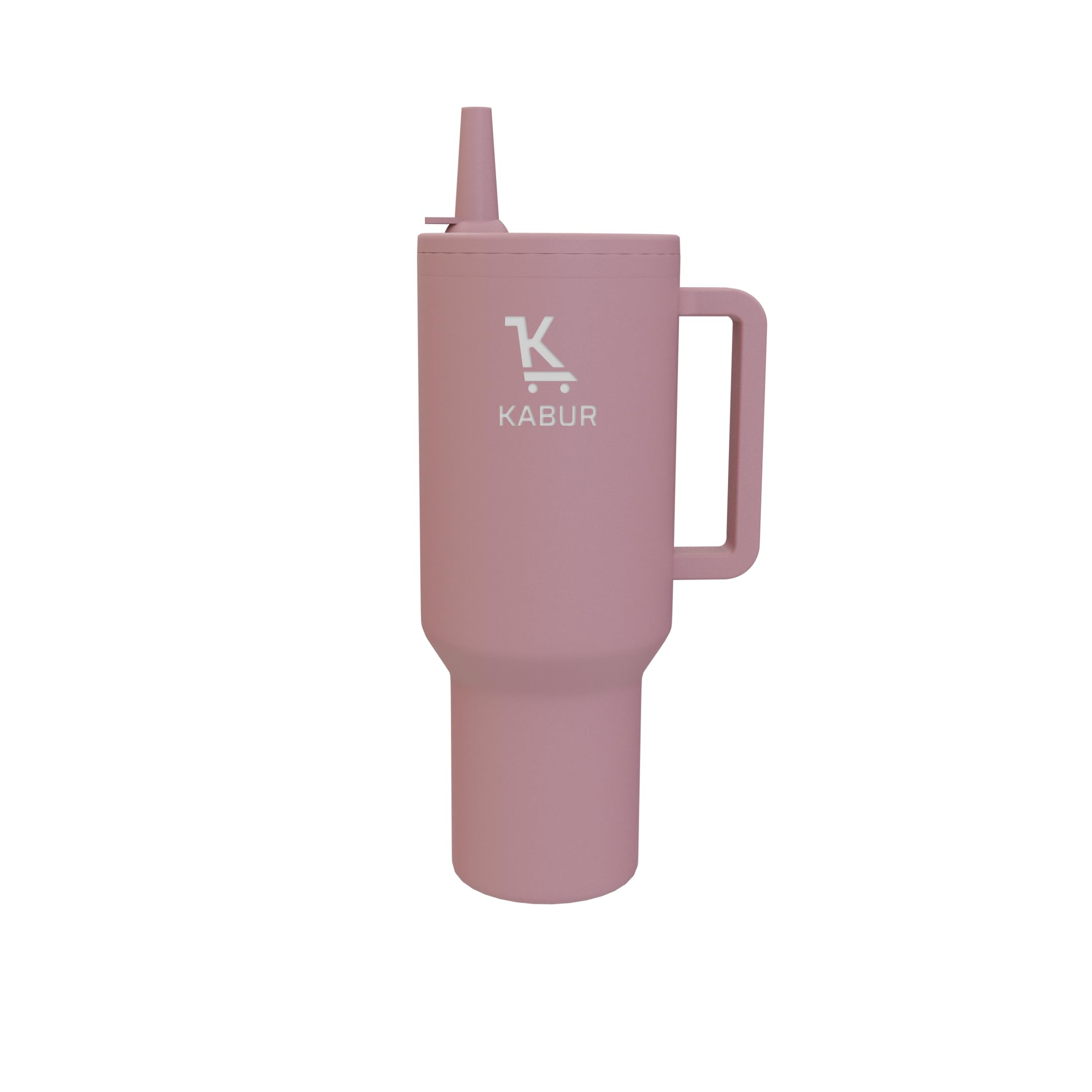 KABUR Hydro Tumbler 40oz - Premium Stainless Steel Travel Mug with Vacuum Insulation, Extra Lid, Straw, and Cupholder-Friendly Design. (Mauve, 40oz)