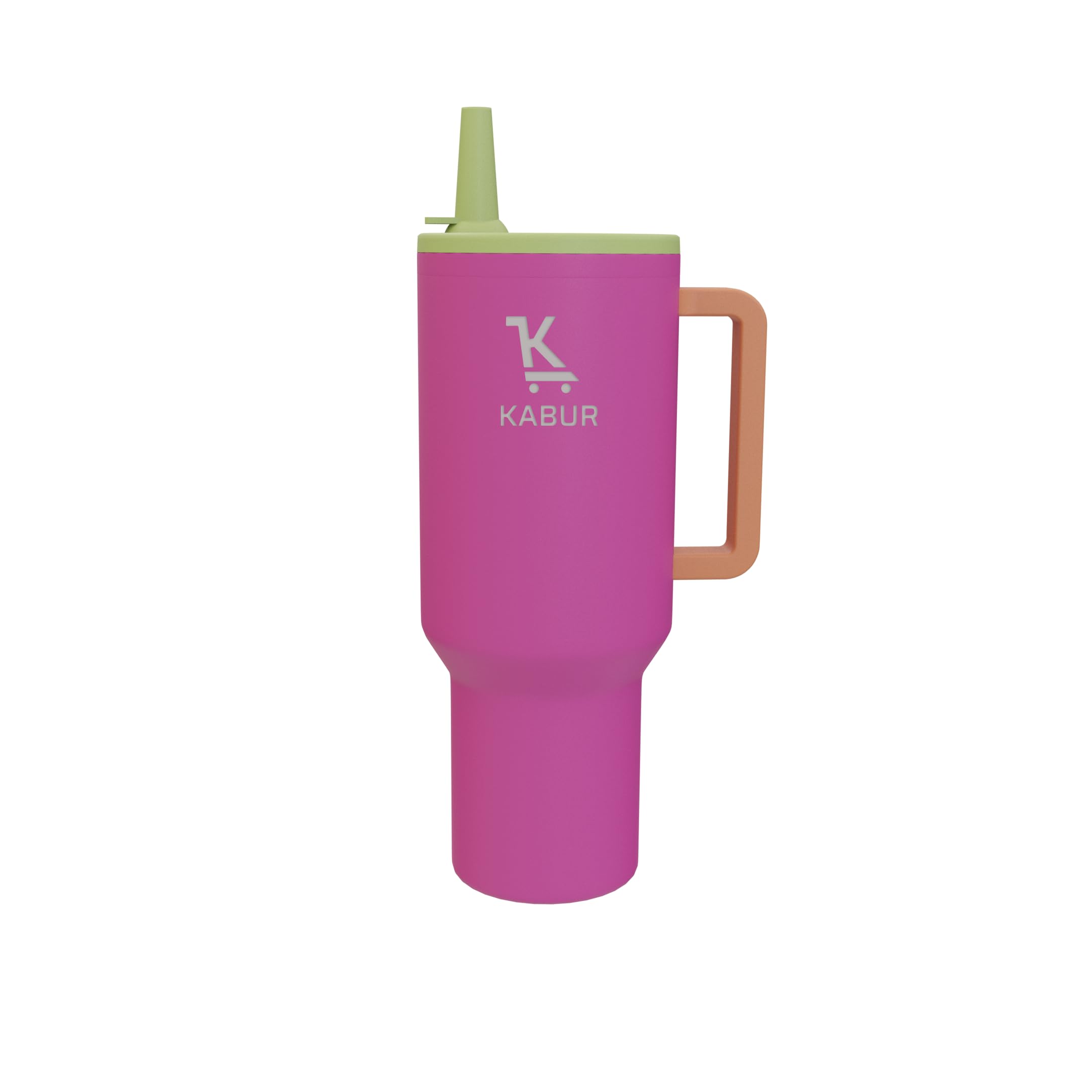 KABUR Hydro Tumbler 40oz - Premium Stainless Steel Travel Mug with Vacuum Insulation, Extra Lid, Straw, and Cupholder-Friendly Design. (Orchid, 40oz)