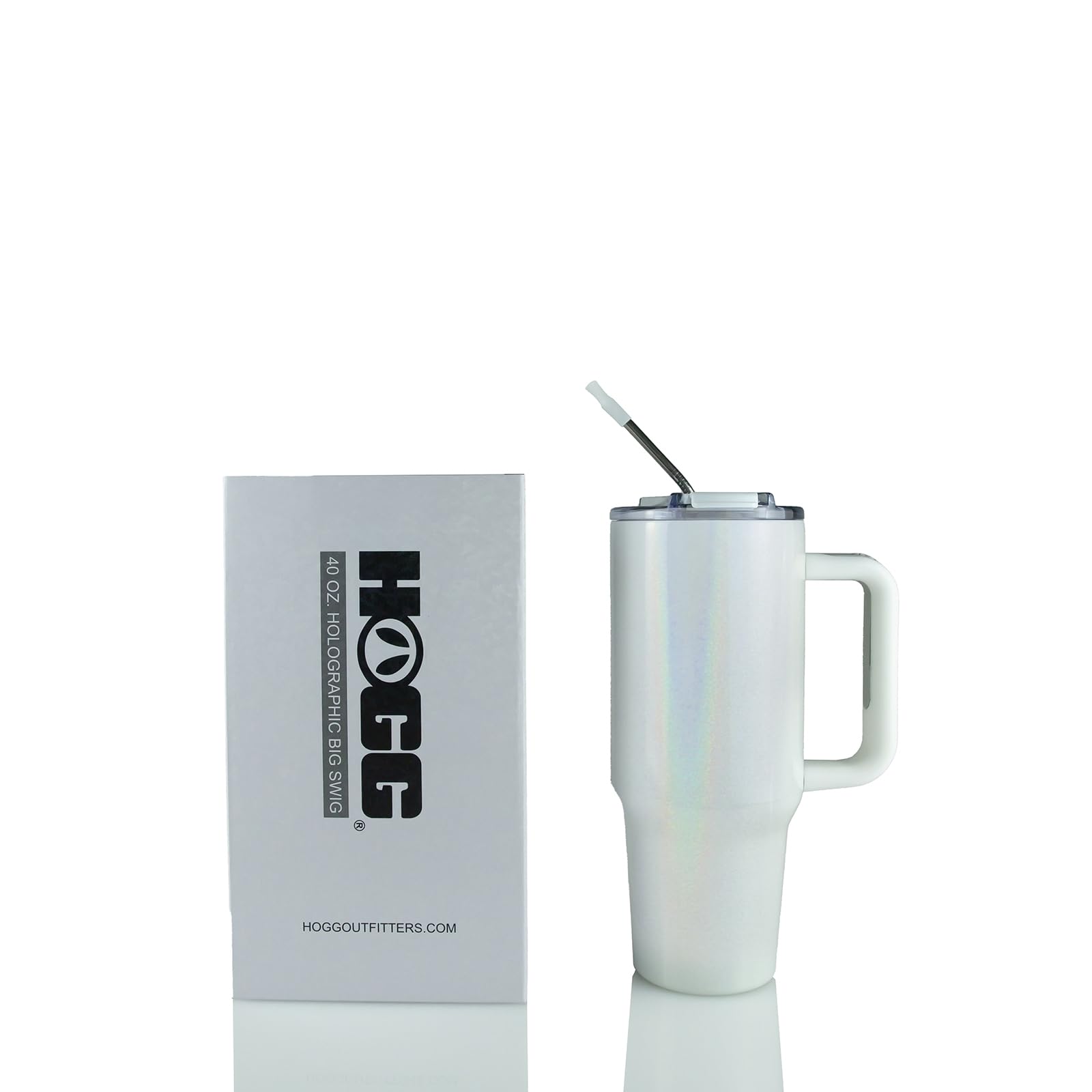 Hogg 40oz Big Swig Holographic Tumbler Case (24 Pack) DIY, Customizable, Add Logo, Vinyl, Alcohol Ink, or Glitter & Epoxy To Any Cup, Bulk/Wholesale Tumblers (Holographic)