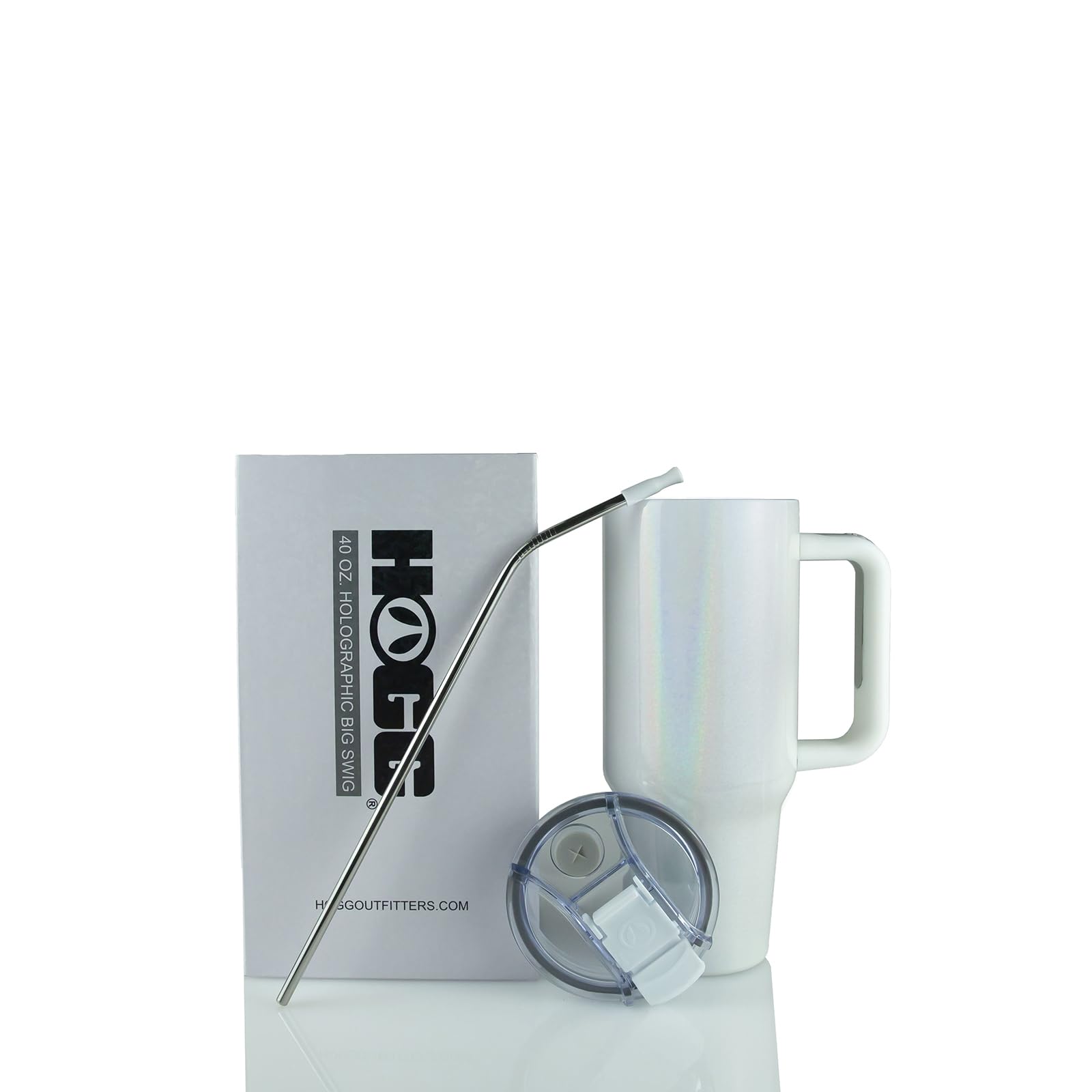 Hogg 40oz Big Swig Holographic Tumbler Case (24 Pack) DIY, Customizable, Add Logo, Vinyl, Alcohol Ink, or Glitter & Epoxy To Any Cup, Bulk/Wholesale Tumblers (Holographic)
