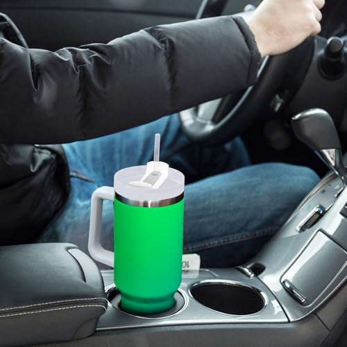 ODAWA Green Blue Gradients Insulated Tumblers 40 Oz Travel Mugs with Handle and Straw Lid