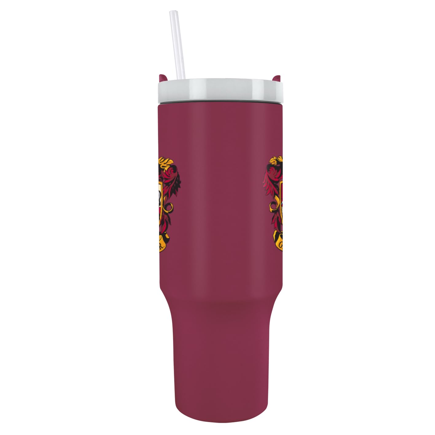 Pyramid International Harry Potter Gryffindor 40oz/1200ML Tumbler with Straw and Lid, Advanced Double-Wall Vacuum Insulation, Keeps Beverages Cold Up to 11 Hours, Hot Up to 7 Hours, BPA-Free