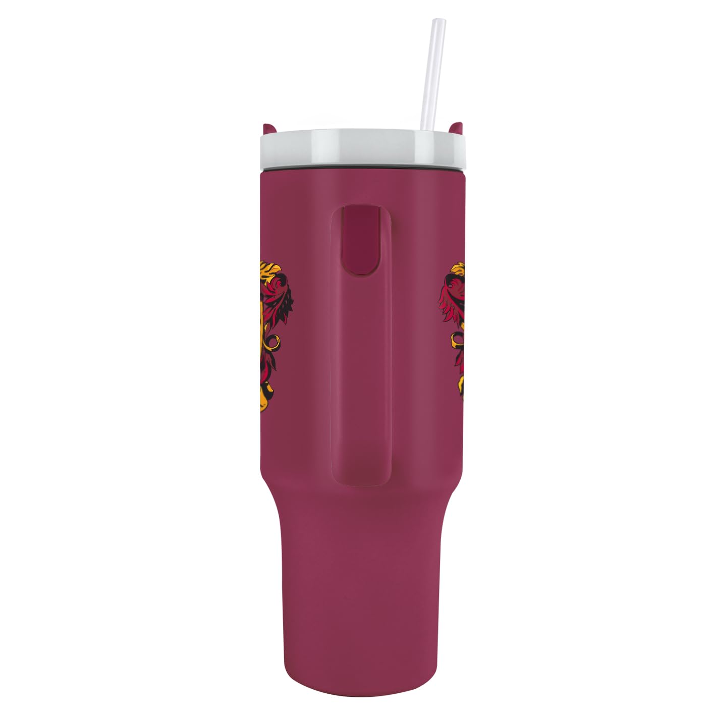 Pyramid International Harry Potter Gryffindor 40oz/1200ML Tumbler with Straw and Lid, Advanced Double-Wall Vacuum Insulation, Keeps Beverages Cold Up to 11 Hours, Hot Up to 7 Hours, BPA-Free